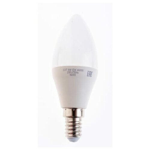 Лампа светодиодная LED 9w E14 4000K свеча Jazzway | код 5019034 | JazzWay (7шт. в упак.)