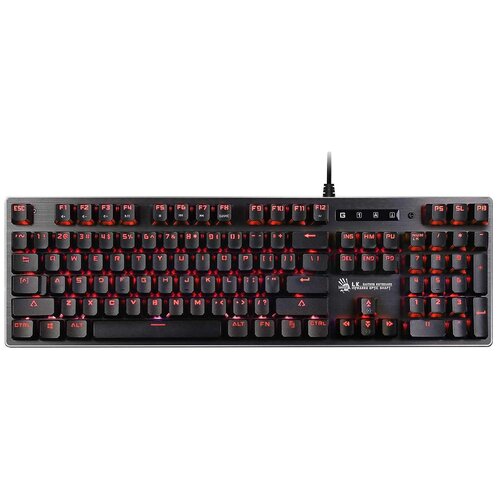 Клавиатура A4Tech Bloody B760 механическая, серый/оранжевый, USB, for gamer, LED