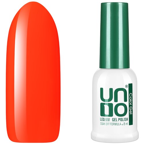 Гель лак для ногтей UNO Color Gel № 170, Orange Neon, 8 мл
