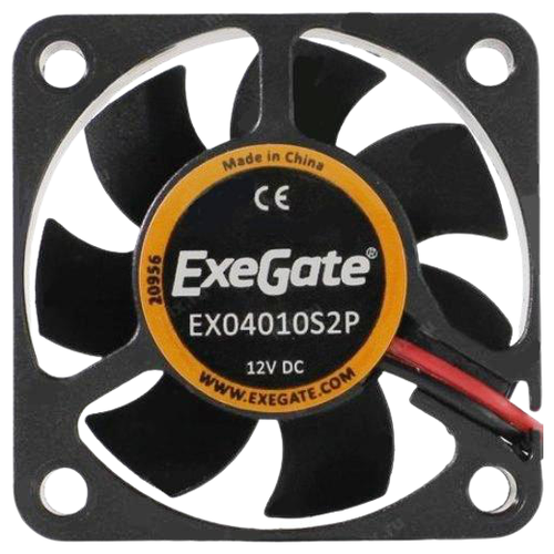 Вентилятор для корпуса ExeGate EX04010S2P, черный