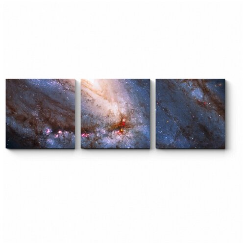 Модульная картина Свет галактик 160x53