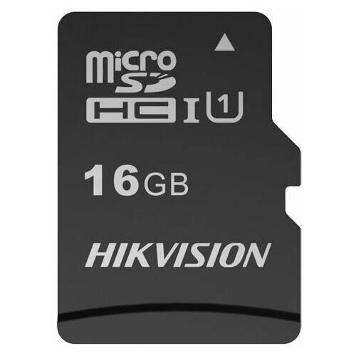 Карта памяти HikVision microSDHC 16Gb Class10 + adapter