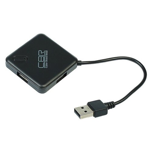 USB-концентратор  CBR CH 132, разъемов: 4, 12.5 см, черный
