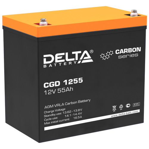 Аккумуляторная батарея DELTA Battery CGD 1255 12В 55 А·ч