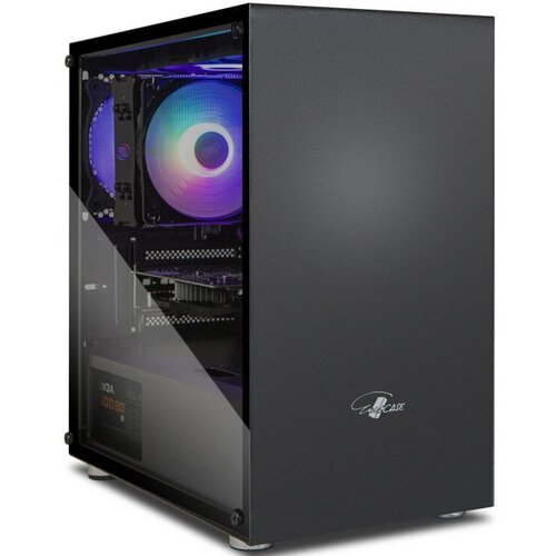 Корпус mATX Eurocase M10 без БП 3 ARGB black