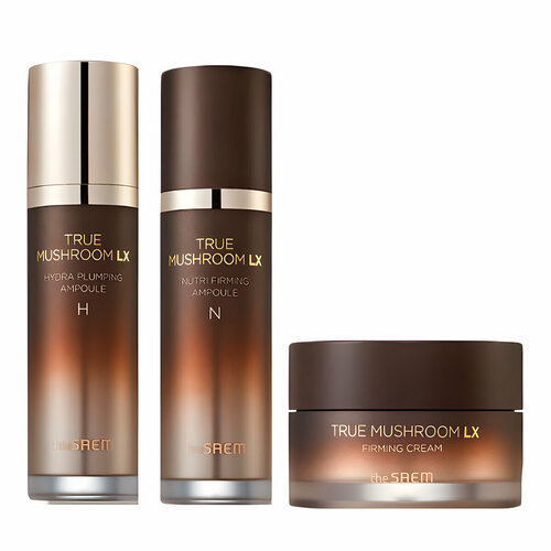 Набор уходовый антивозрастной The Saem True Mushroom LX Firming Pro Ampoule Set