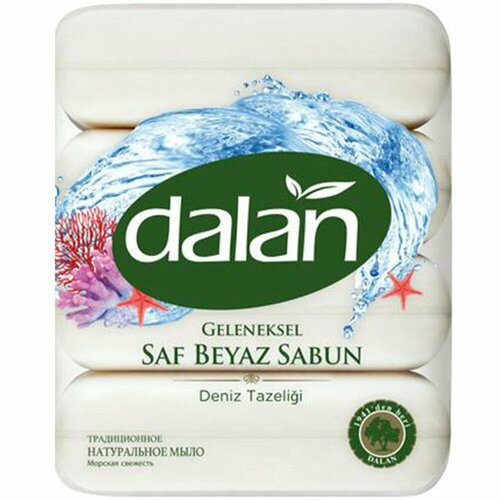 Мыло туалетное Dalan Традиционное натуральное Морская свежесть, 4 шт, 70 г