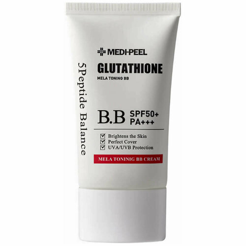 MediPeel~Тонизирующий BB крем с глутатионом~Bio-Intense Glutathione Mela Toning BB Cream SPF 50+PA+