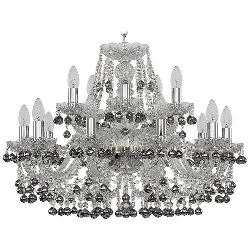Подвесной светильник Bohemia Ivele Crystal 1409/10+5/240 Ni K781, E14, 40 Вт
