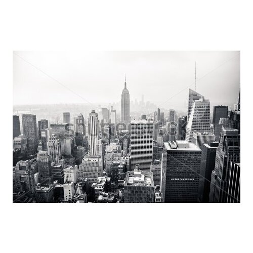 Постер на холсте Аэрофотоснимок Нью-Йорка 75см. x 50см.