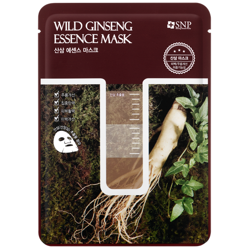 Маска тканевая для лица SNP Wild Ginseng Essence питательная