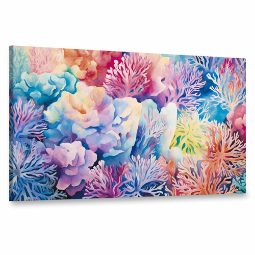 Интерьерная картина 100х60 "морская тема кораллы"