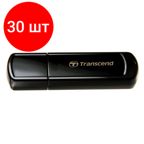 Комплект 30 штук, Флеш-память Transcend JetFlash 350, 4Gb, USB 2.0, чер, TS4GJF350