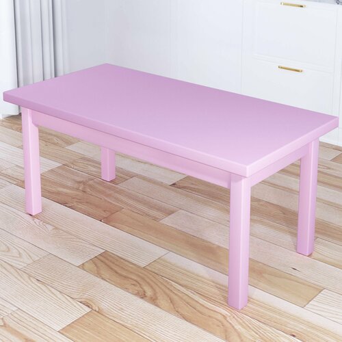 Стол журнальный Классика со столешницей из массива сосны 40 мм, цвет розовый, 120х60х46 см