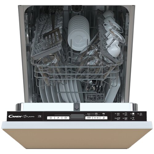 Посудомоечная машина встраиваемая 45 см CANDY Brava CDIH 2D1047-08, с сушкой