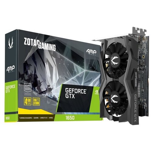 Видеокарта Zotac GAMING GeForce GTX 1650 AMP CORE GDDR6 NVIDIA 4 GB ZT-T16520J-10L