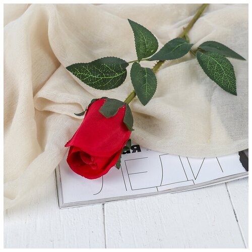 Цветы искусственные "Роза Карина" 4*46 см, красный