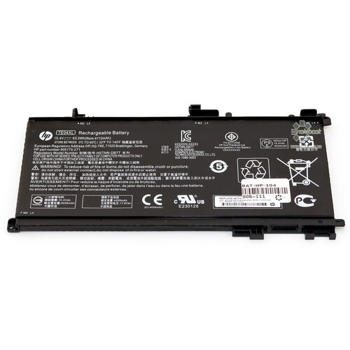 Аккумулятор для HP (TE04XL) Pavilion 15-bc, 15t, 15t-bc200, Omen 15-ax, 63.3Wh, 4112mAh, 15.4V