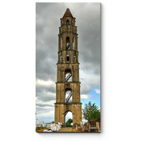 Модульная картина Старинная башня 90x180