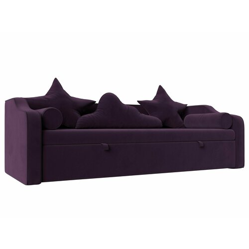 Детский диван-кровать Рико, Велюр фиолетовый