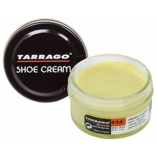 Tarrago Крем-банка Shoe Cream 114 soft yellow, 50 мл