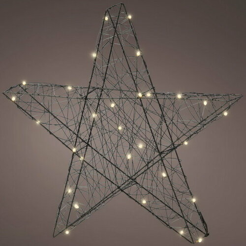 Kaemingk Светящаяся звезда Gold Coast - Star 40 см, 30 теплых белых Big&Bright LED ламп, IP44 490981