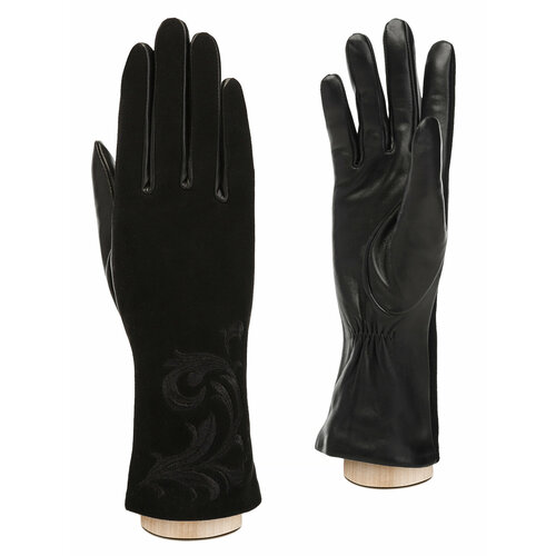 Перчатки  ELEGANZZA, размер 6.5, черный