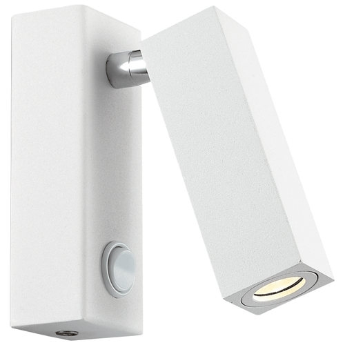 Настенный светильник IDEAL LUX Page AP Square Bianco, 3000 К, белый