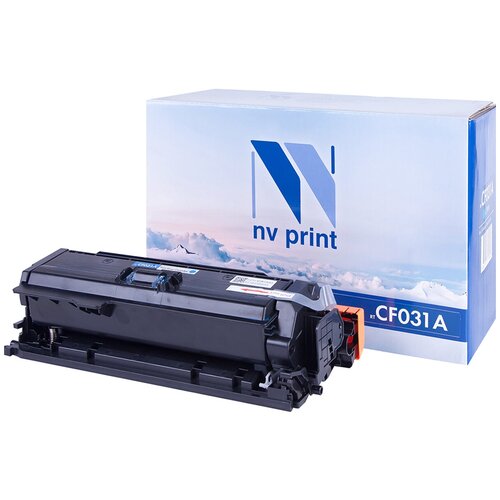 Картридж NV Print CF031A для HP, 12500 стр, голубой