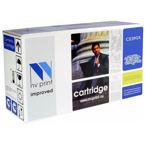 Картридж NV Print CE390X для HP, 24000 стр, черный