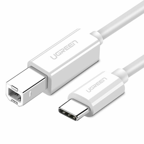 Кабель UGREEN US241 (40560) USB-C 2.0 To USB-B 2.0 Print Cable 1m - White