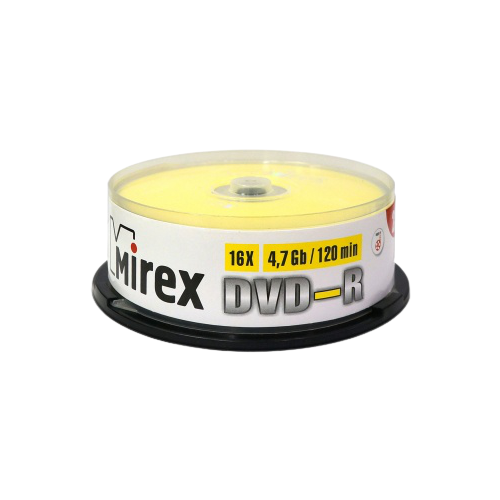 Диск DVD-RMirex4,7Gb 16x, 25 шт.