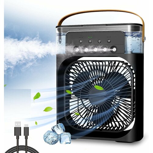 Настольный вентилятор увлажнитель мини-кондиционер Air Cooler Fan