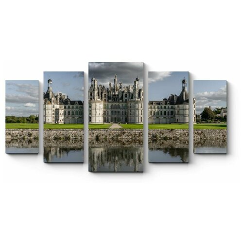 Модульная картина Замок Шамбор во Франции140x77