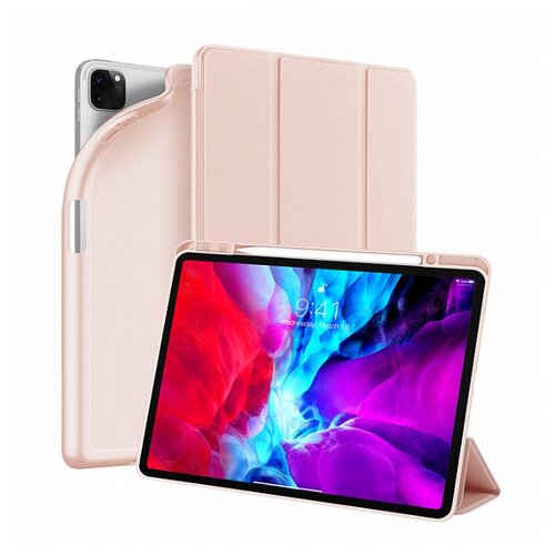 Чехол-книжка Dux Ducis для iPad Pro 12.9 (2020-2021), серия Osom, розовый