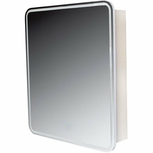 Style Line Зеркальный шкаф Style Line Каре 60 СС-00002334 с подсветкой Белый с сенсорным выключателем