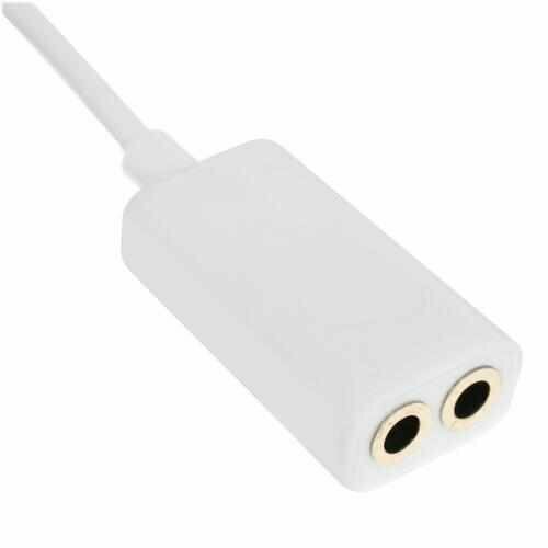 Разветвитель Aceline 3.5 mm jack - 3.5 mm jack x2 белый