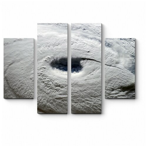 Модульная картина Циклон над Землей 130x98