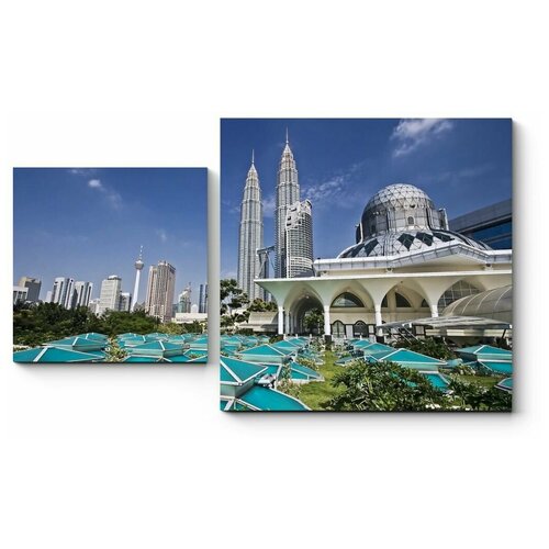 Модульная картина Башни-близнецы в центре Куала-Лумпур60x36