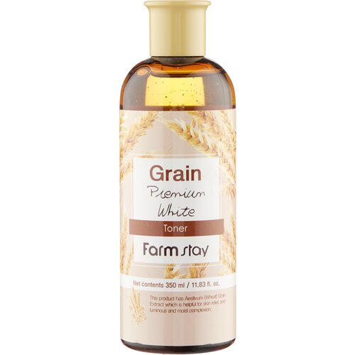 Farmstay Тонер с экстрактом ростков пшеницы Grain Premium White, 350 мл