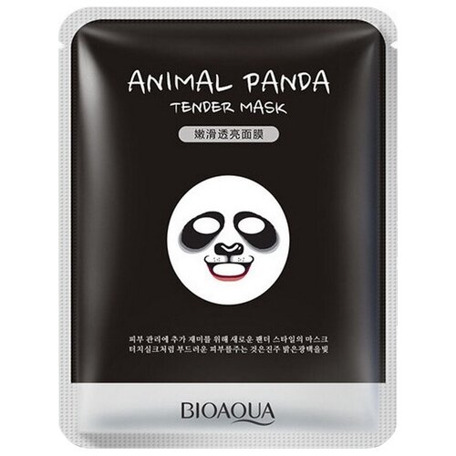 BioAqua Animal Face Panda Смягчающая тканевая маска для лица, 30 г, 30 мл