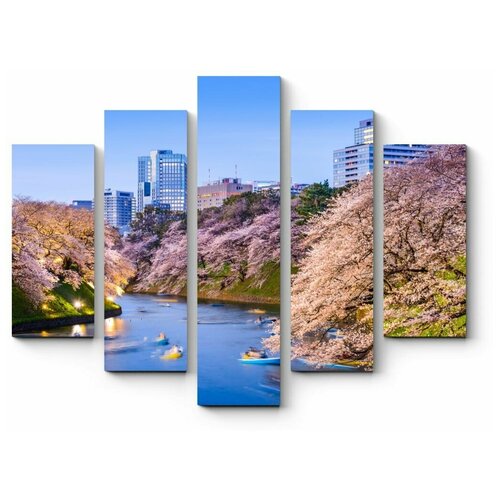Модульная картина Прекрасная весна в Токио 105x84