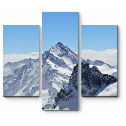 Модульная картина Зимний пейзаж на Маттерхорне 120x108