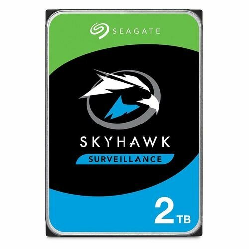Жесткий диск Seagate Skyhawk ST2000VX015, 2ТБ, HDD, SATA III, 3.5"