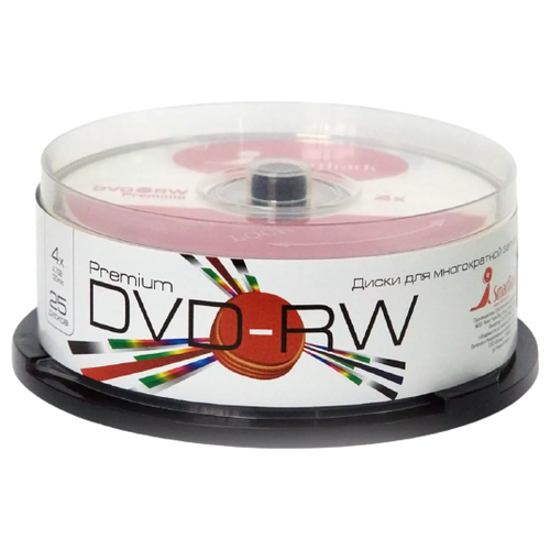 Диск DVD-RWSmartTrack4.7 Gb 4x, 25 шт.