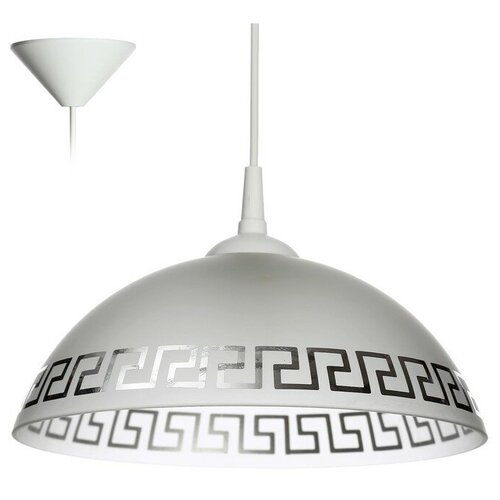 Светильник BayerLux Колпак "Арис" 1 лампа E27 40Вт белый д.300