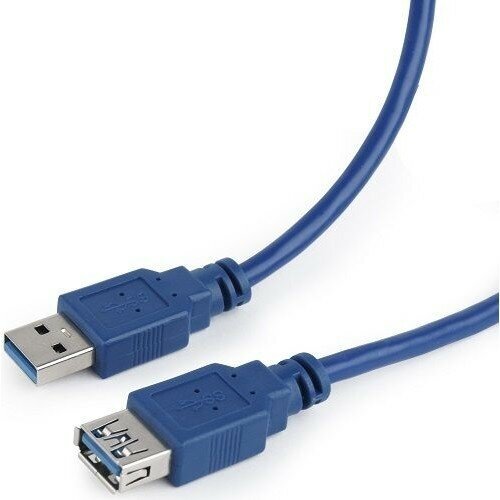 Fillum кабель Filum Кабель удлинитель USB 3.0, 1.8 м, синий, разъемы: USB A male-USB A female, пакет. FL-C-U3-AM-AF-1.8M 894175