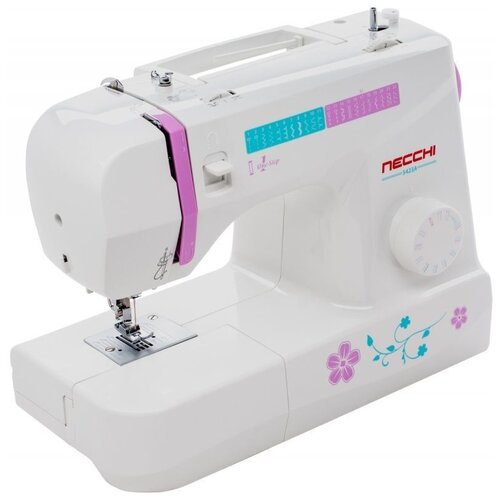 Швейная машина Necchi 5423A, white/pink/blue
