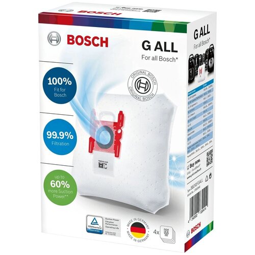 Мешки-пылесборники Bosch PowerProtect, тип "G ALL", 4 шт. 17003048