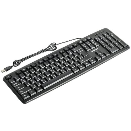 Клавиатура Smartbuy ONE 112, проводная, мембранная, 104 клавиши, USB, чёрная